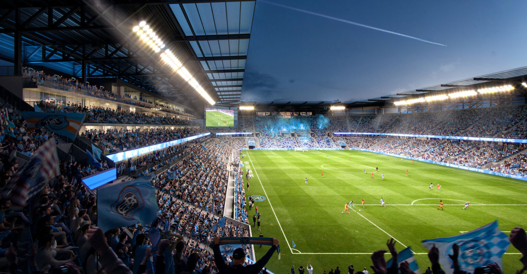 HOK Releases New Designs for NYCFC Stadium and Willets Point ...