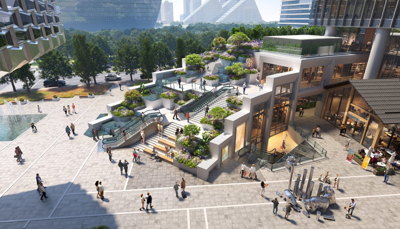 Construction Begins on MVRDV's Chengdu Jiaozi Courtyard Towers ...