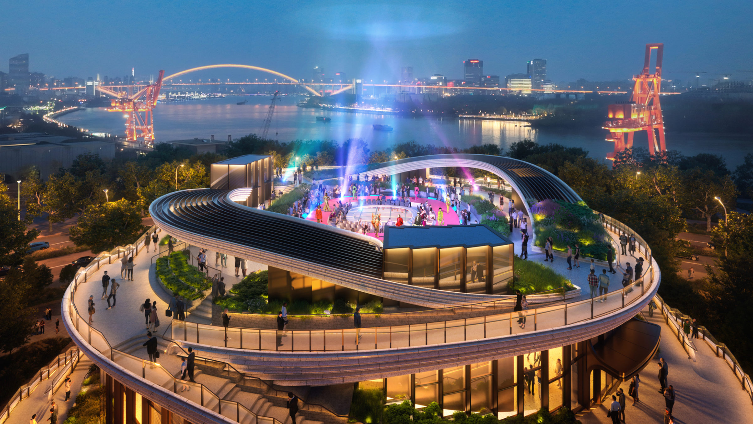 New Public Exhibition Hall in Shanghai, West Bund Orbit, Unveiled by Heatherwick Studio - Arch2O.com