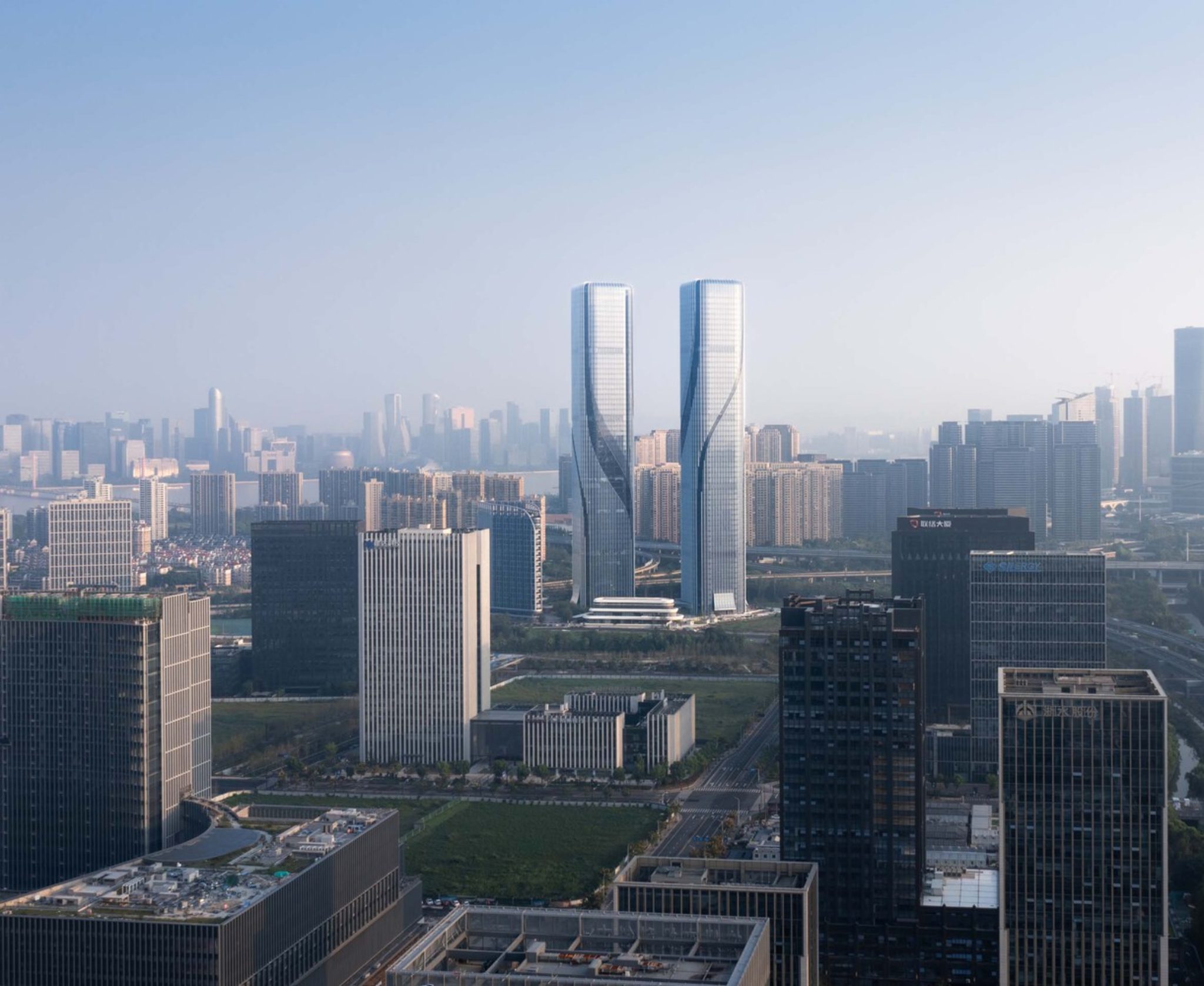 Shimao Riverfront Wisdom Towers l EID Architecture - Arch2O.com