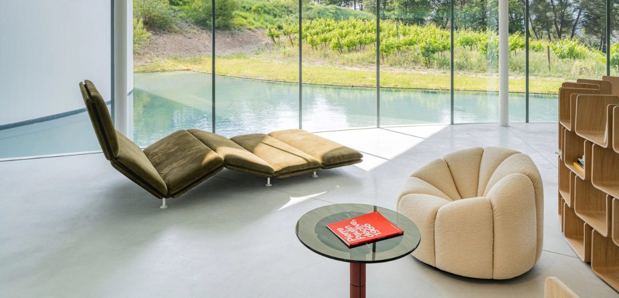 Château La Coste Unveils Pierre Paulin Furniture in Oscar Niemeyer's ...