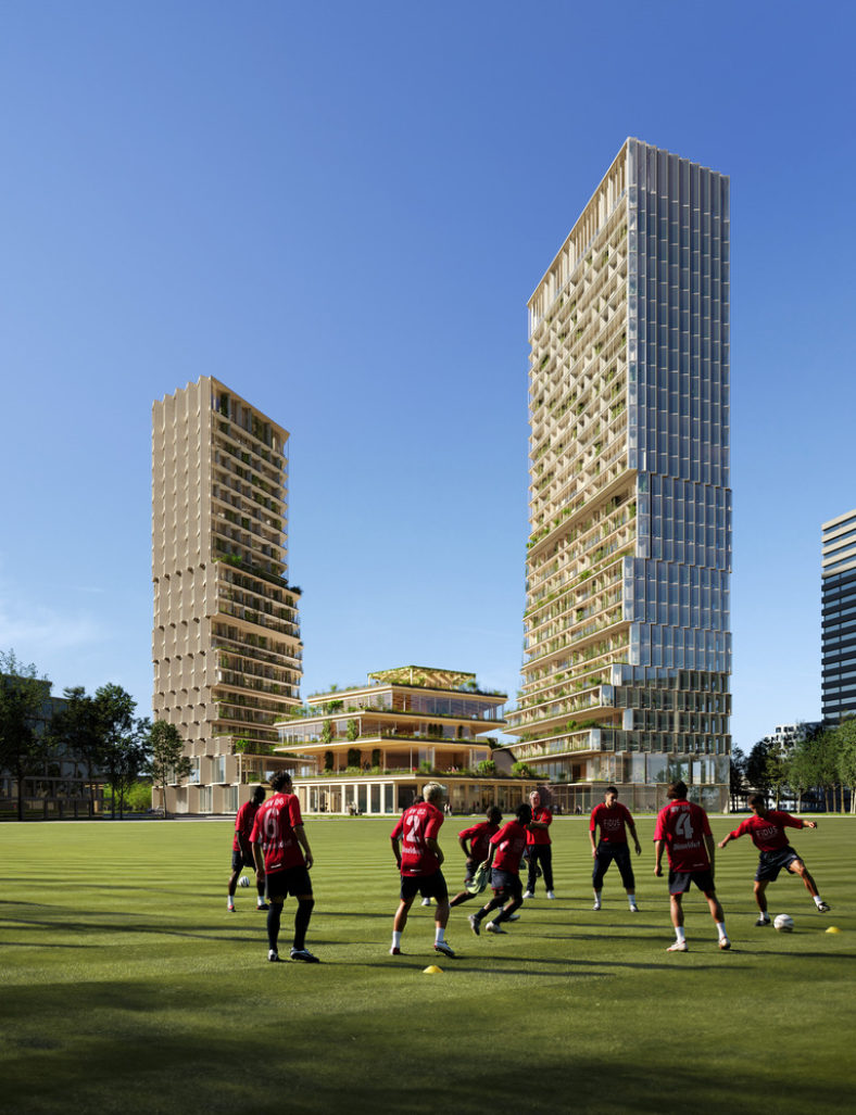 Sustainable "New Heart" Design by UNStudio Claims Victory in Düsseldorf ...