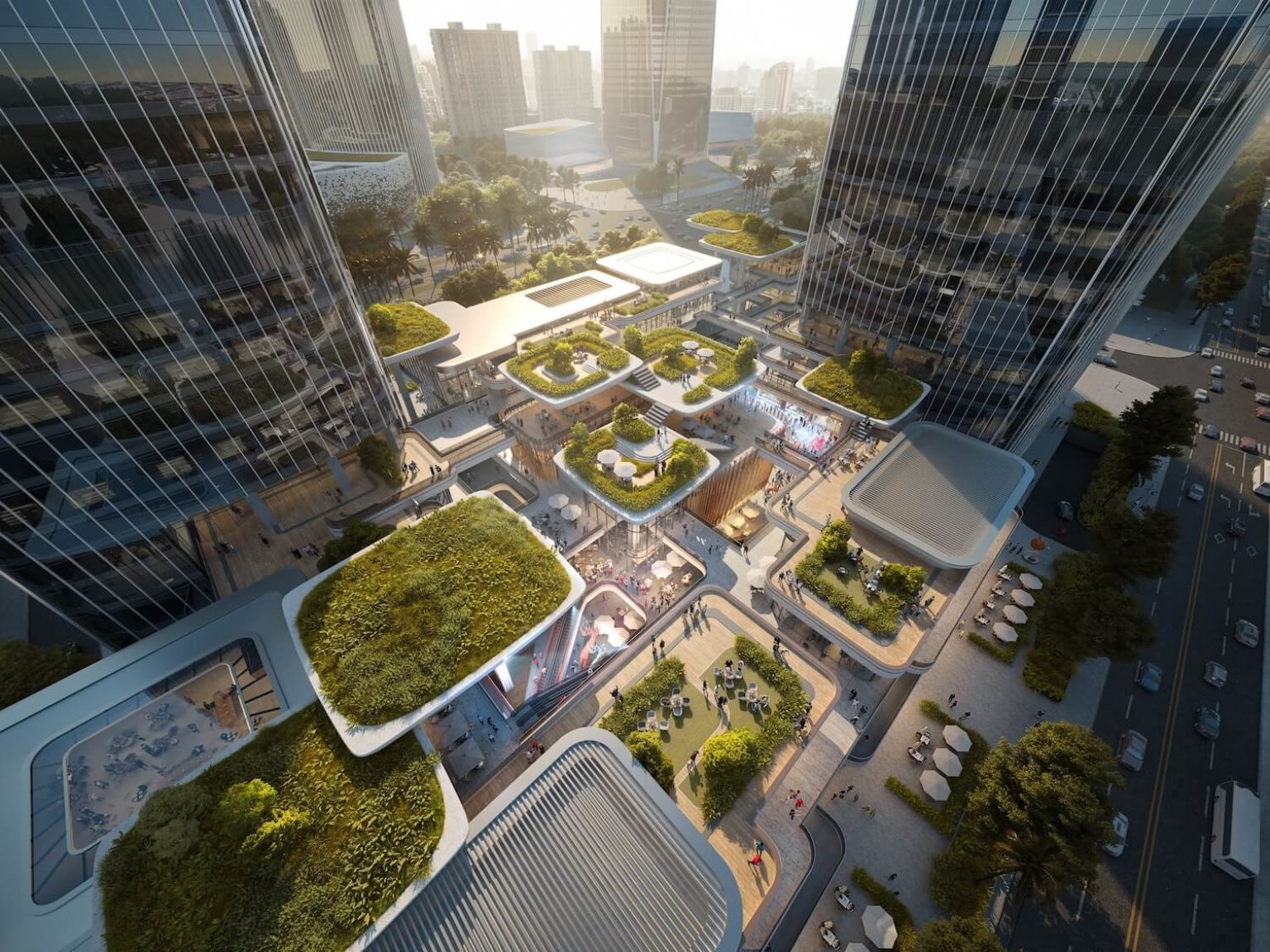 Aedas Won The Design Competition For The Haikou HNA Center Plot D10 Retail Street - Arch2O.com