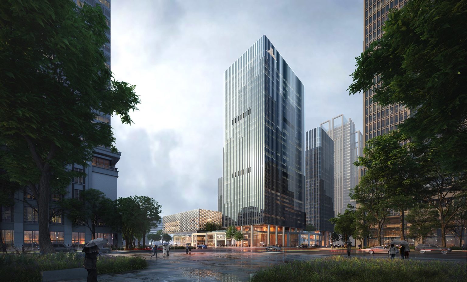 Glass Skyscraper Building Make A Beneficial Or Detrimental Contribution ...