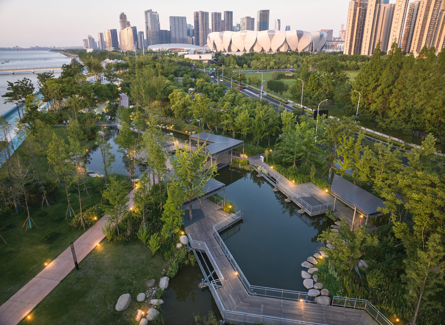 Sanqiao Asian Games Park-Hangzhou Riverfront Public Space | TJAD ...