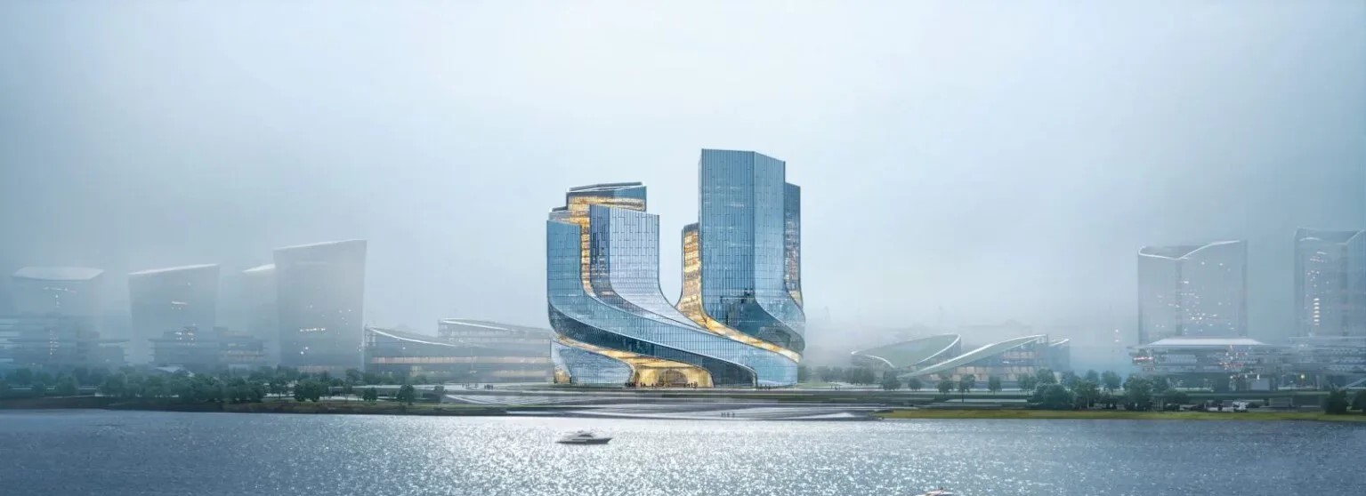 Büro Ole Scheeren's Swirling Towers Secure Tencent HQ Win Raising ...
