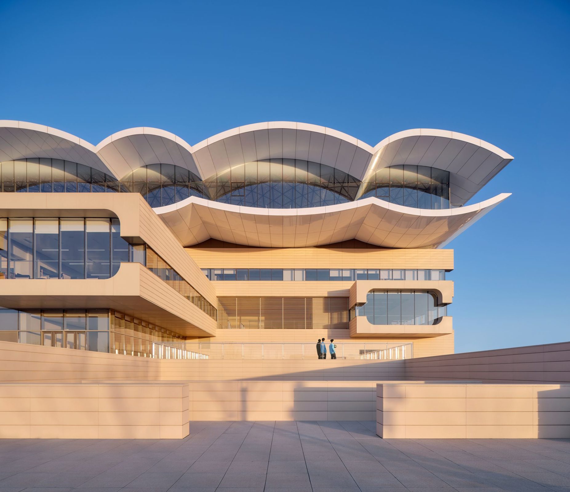 Library and School Gate of CAUC | TJAD Original Design Studio - Arch2O.com