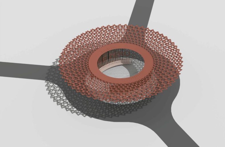 Kirigami-Inspired Sculptural Steel Structure Takes 2024 Forge Prize For ...