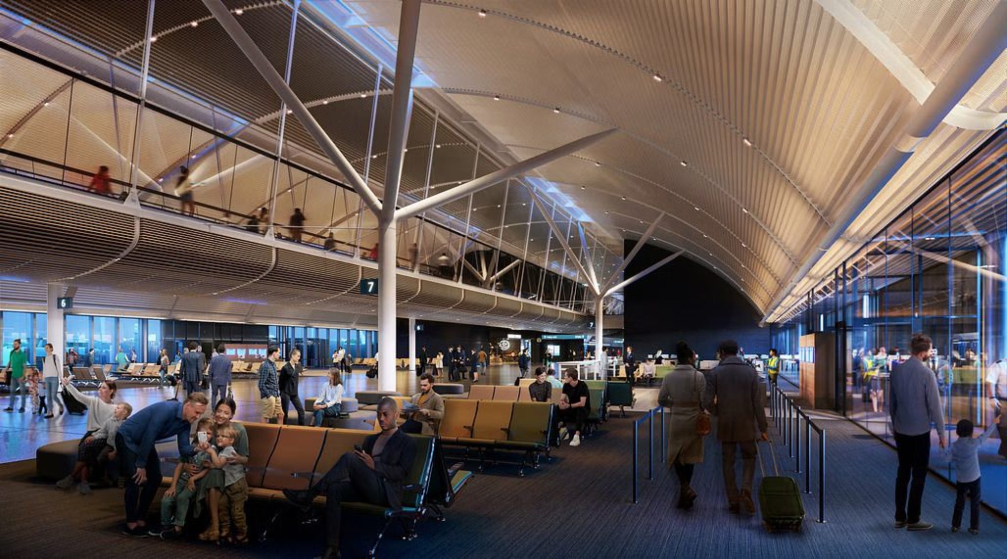 Chicago O’Hare’s New Satellite Concourse Design Unveiled by SOM-Led ...