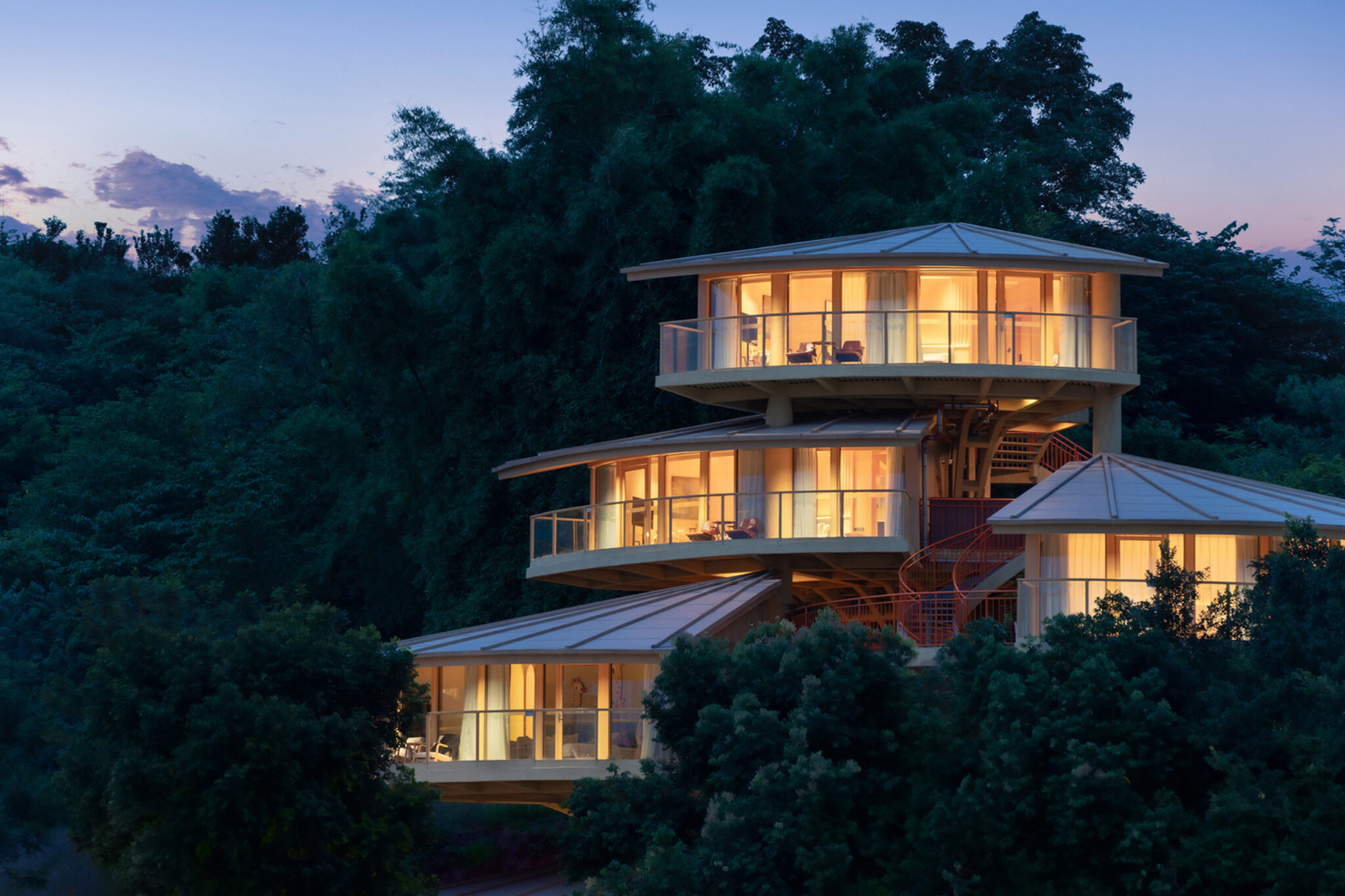 Tree house Design of Nanxi Happy Pastoral Wild Hotel | WH studio ...